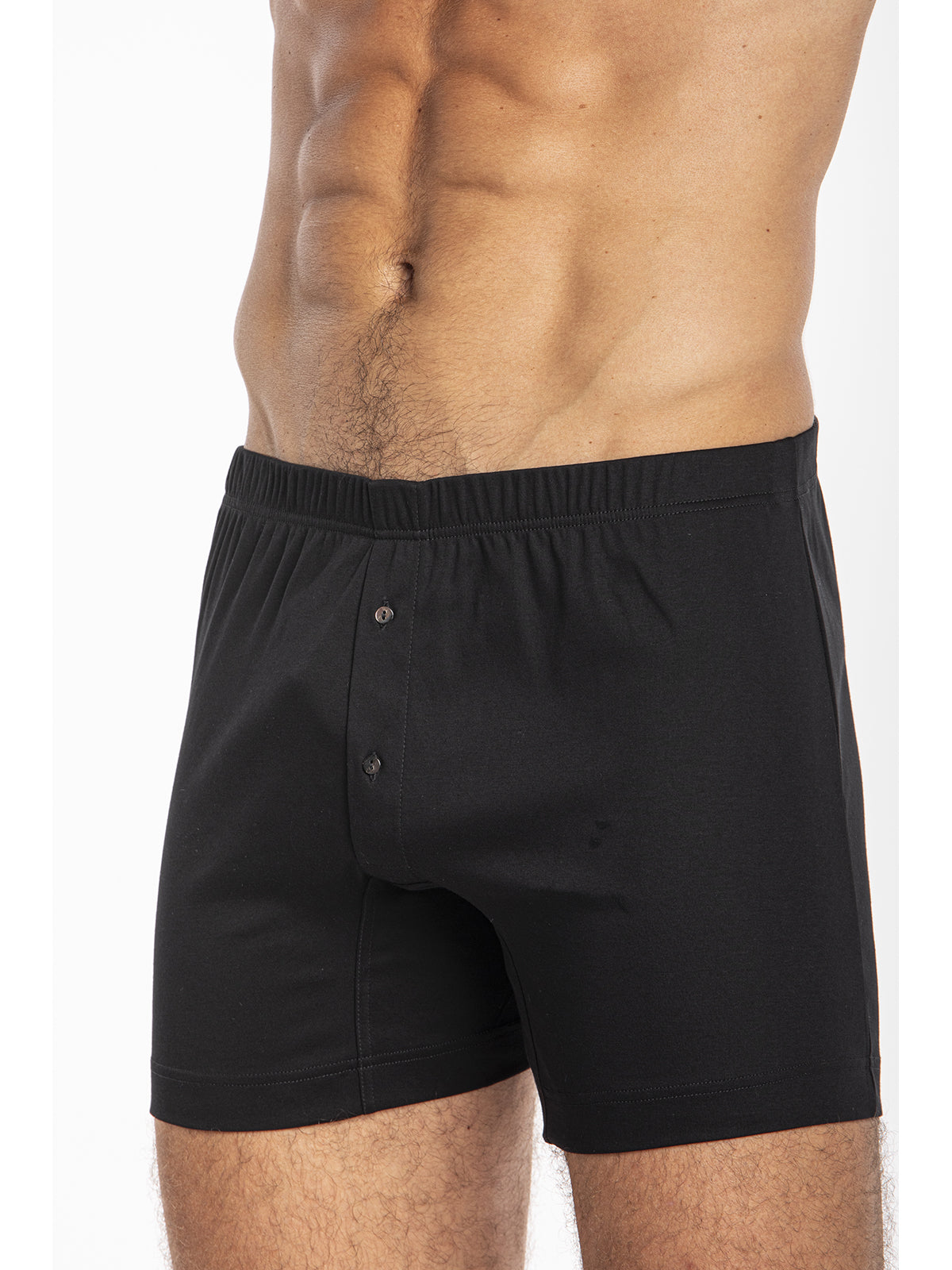 Boxer in doppia maglia puro cotone | Nero - Julipet